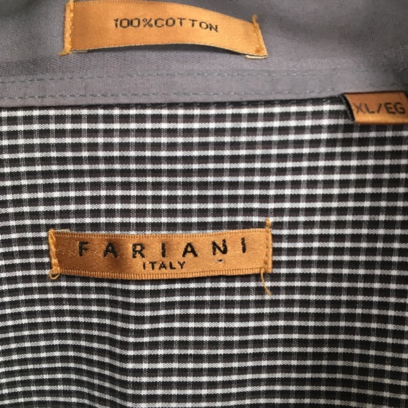 Fariani | Shirts | Fariani Italy 0 Cotton Xl Checkered Butten Up | Poshmark